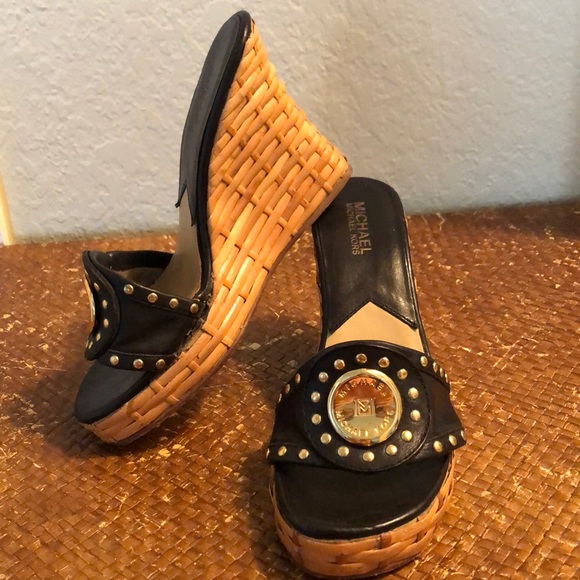 MICHAEL Michael Kors | Shoes | Michael Kors Platform Gold Medallion ...